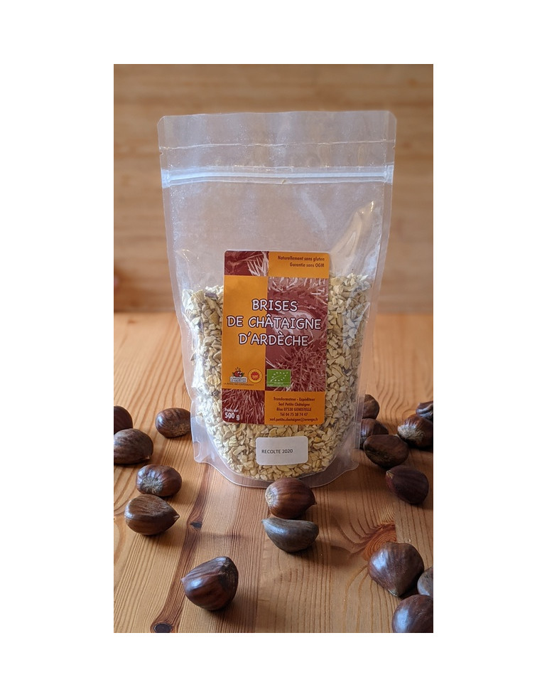 Brises de châtaigne à base de châtaigne AOP Ardèche certification bio ...